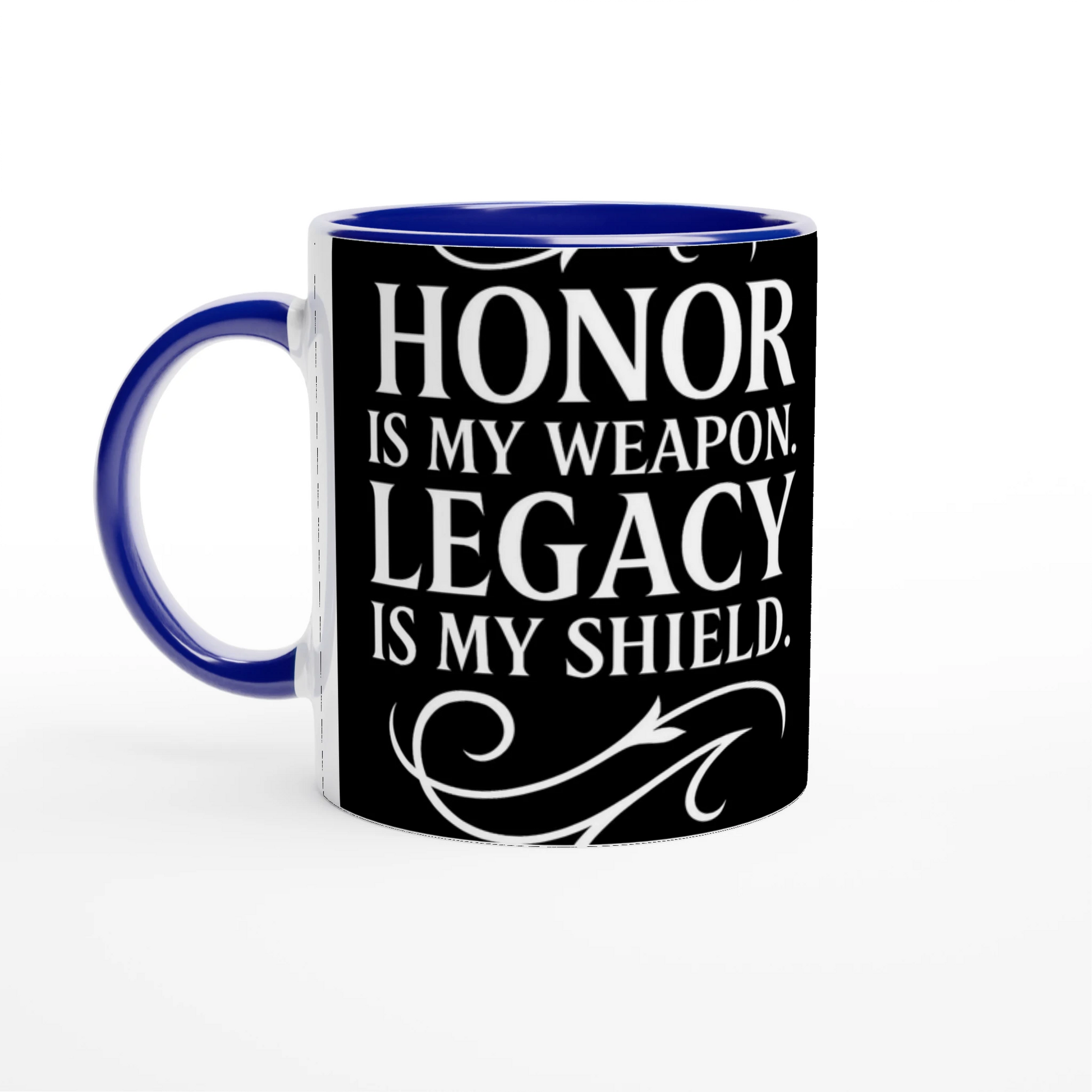 White 11oz Ceramic Mug with Color Inside – Mansa Gallery